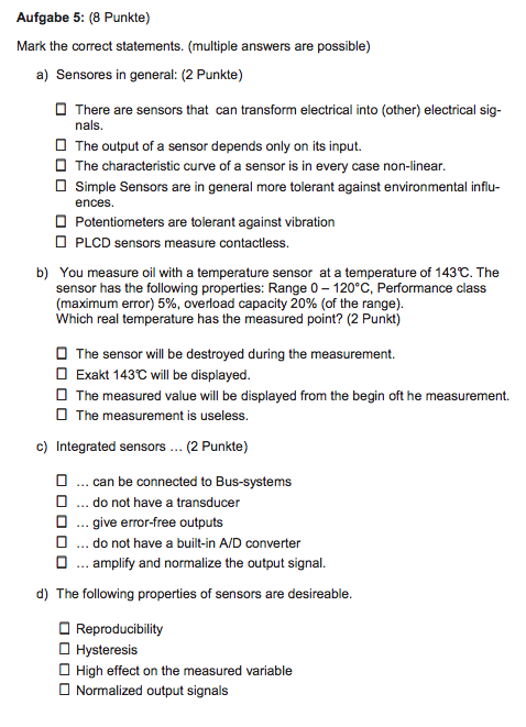 Solved Mark the correct statements. (multiple answers are | Chegg.com