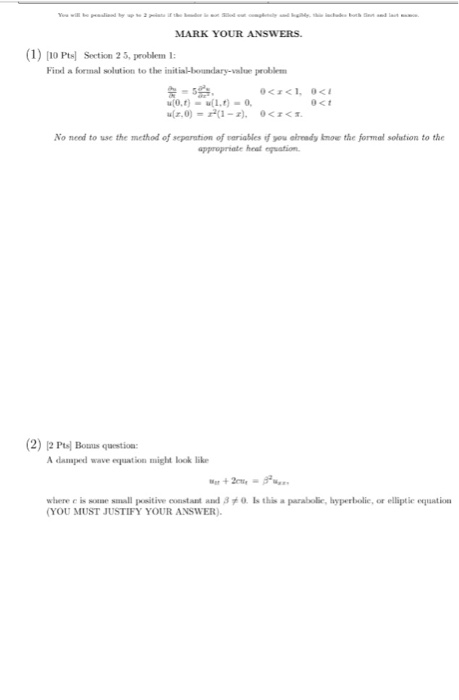 Solved Find a formal solution of the initial-boundary-value | Chegg.com