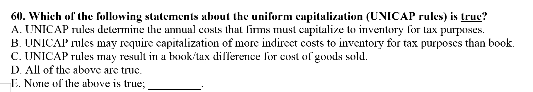 Solved Which of the following statements about the uniform | Chegg.com