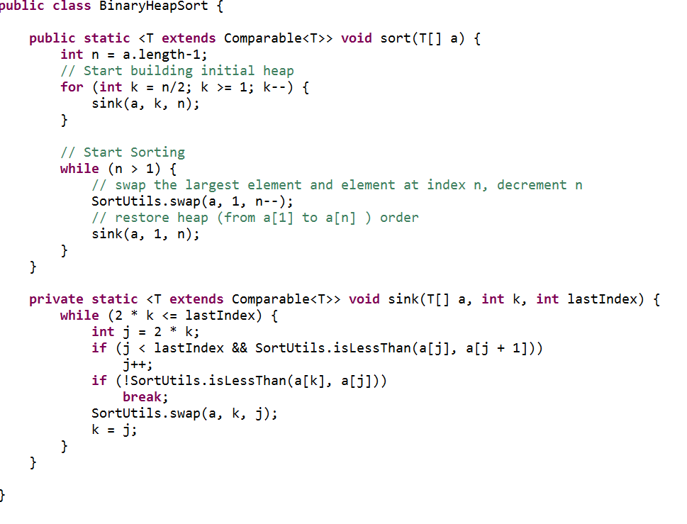 Solved Binary Heapsort Is Binary Max Heap Based Sorting 9392