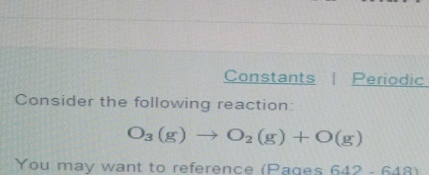 Solved Constants I Periodic Consider the following reaction | Chegg.com