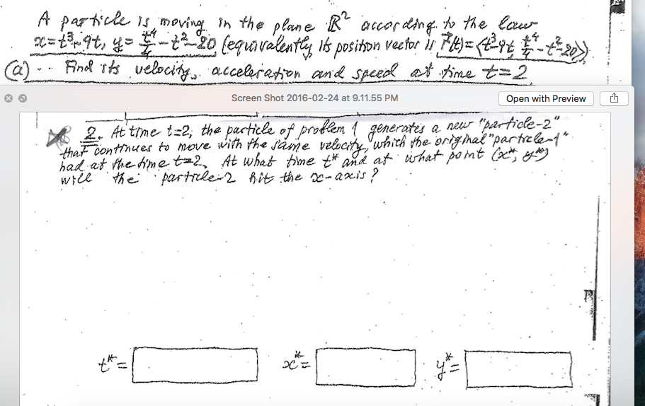 Solved A particle is moving in the plane R^2 according to | Chegg.com