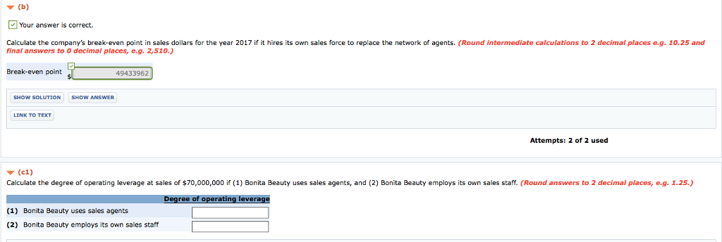 Solved Problem 6-6A (Part Level Submission) Bonita Beauty | Chegg.com