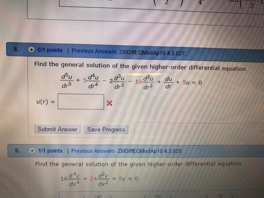 Solved Find the general solution of the given higher-order | Chegg.com