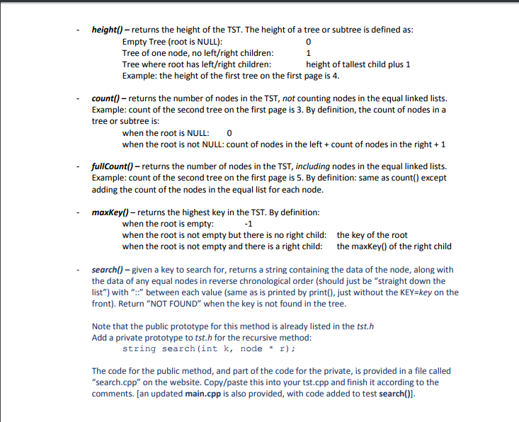 Solved General Description Complete the coding of a Trinary | Chegg.com