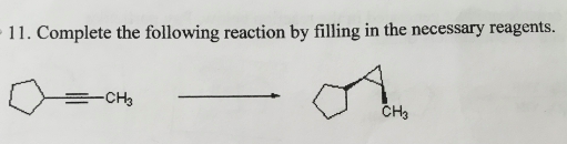 Solved Complete the following reaction by filling in the | Chegg.com