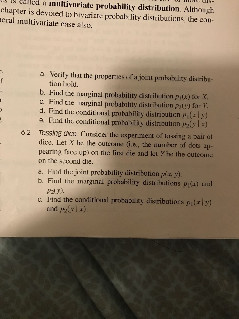 Solved chapter is a multivariate probability distribution. | Chegg.com
