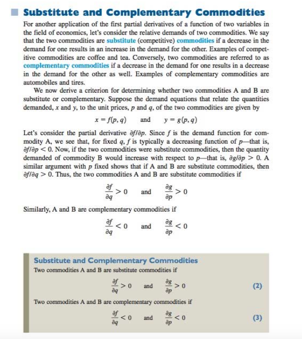 Solved Substitute and Complementary Commodities For another | Chegg.com