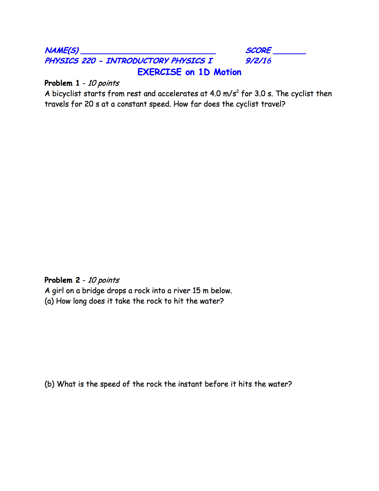 Solved Draw a motion diagram for each motion shown below: | Chegg.com
