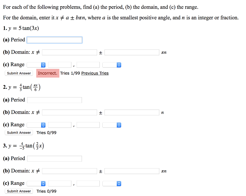 Solved For each of the following problems, find (a) the | Chegg.com