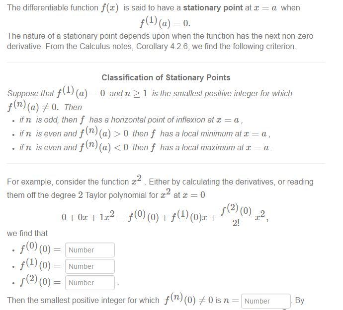 Solved The differentiable function f(x) is said to have a | Chegg.com