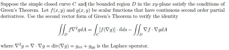 Solved Suppose the simple closed curve C and the bounded | Chegg.com