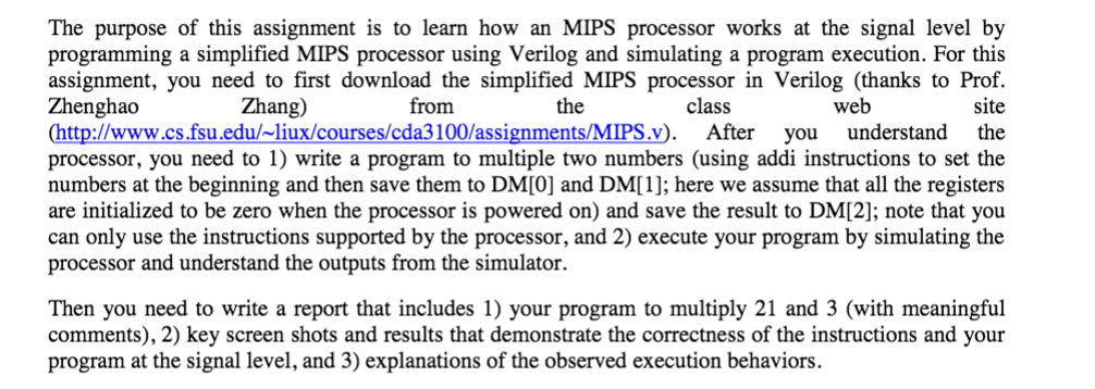 The purpose of this assignment is to learn how an | Chegg.com