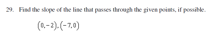 Solved Find the slope of the line that passes through the | Chegg.com