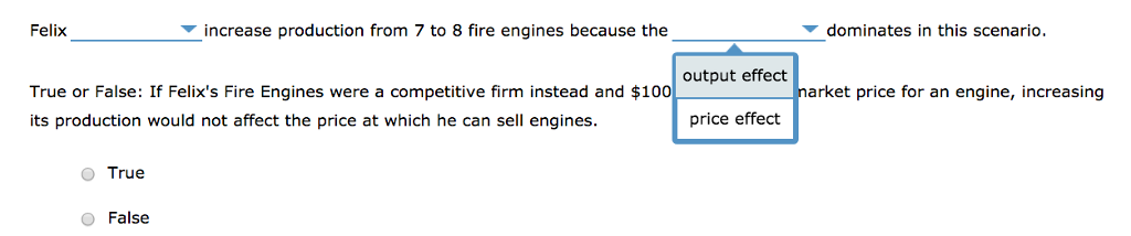 Solved 3. The components of marginal revenue Felix's Fire | Chegg.com