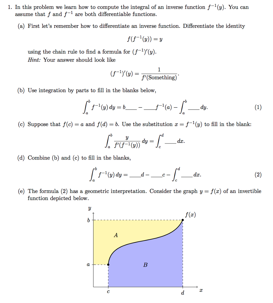 Solved 1. In this problem we learn how to compute the | Chegg.com