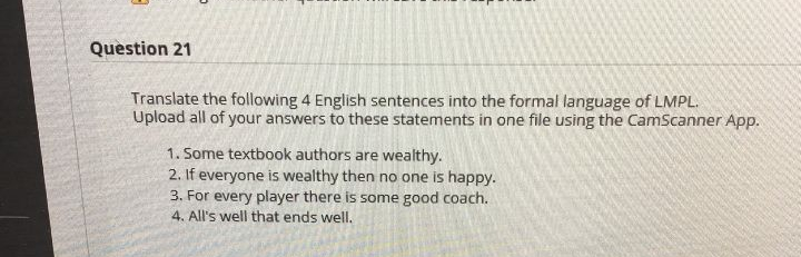 Solved Monadic Predicate Logic. LMPL translation | Chegg.com