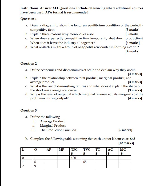 Question And Answer Format Apa