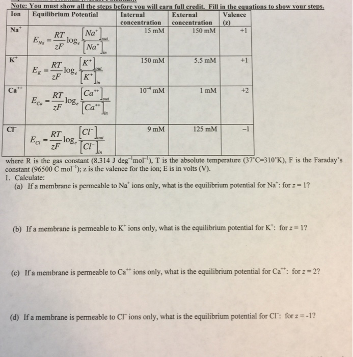 Solved Where R is the gas constant (8.314 J deg_-1 mol_-1), | Chegg.com