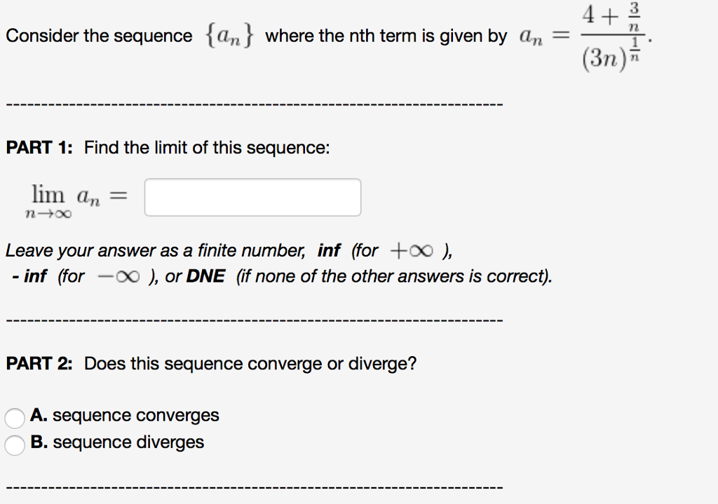 Solved Consider the sequence {a_n} where the nth term is | Chegg.com