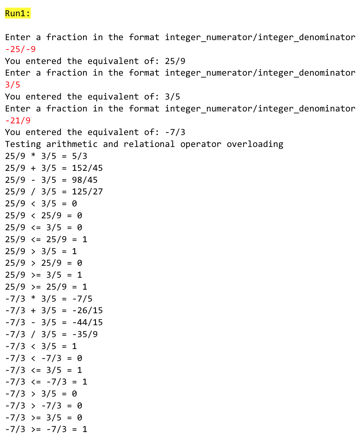 Solved 2. Define a class for rational numbers. A rational | Chegg.com