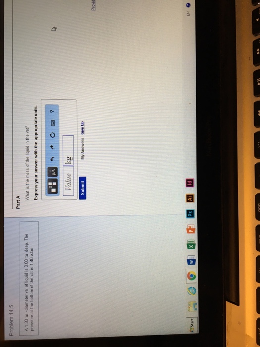 Solved A 1.30 m -diameter vat of liquid is 3.00 m deep. The | Chegg.com