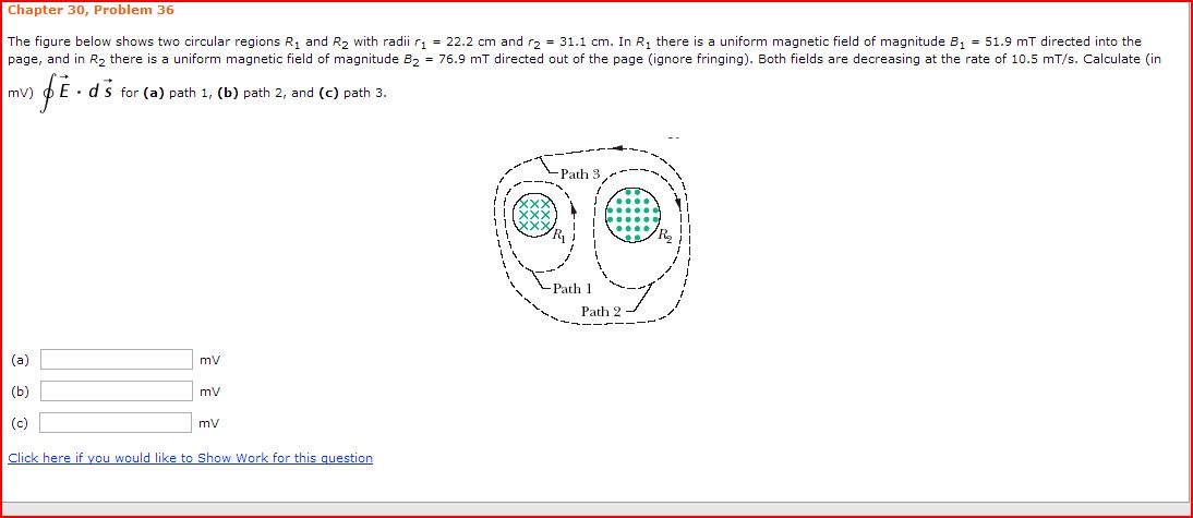 The figure below shows two circular regions R1 and R2 | Chegg.com