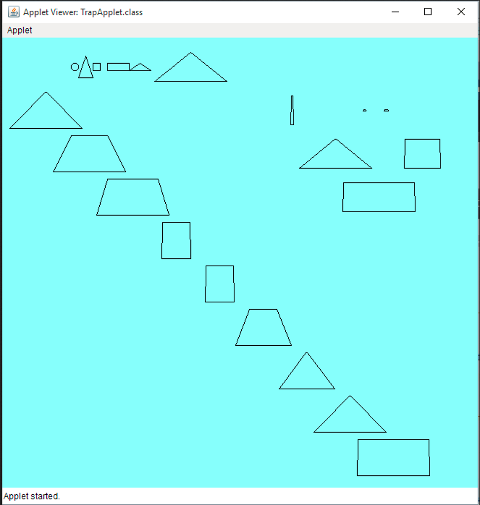 Implement the Trapezoid class and the draw() method | Chegg.com