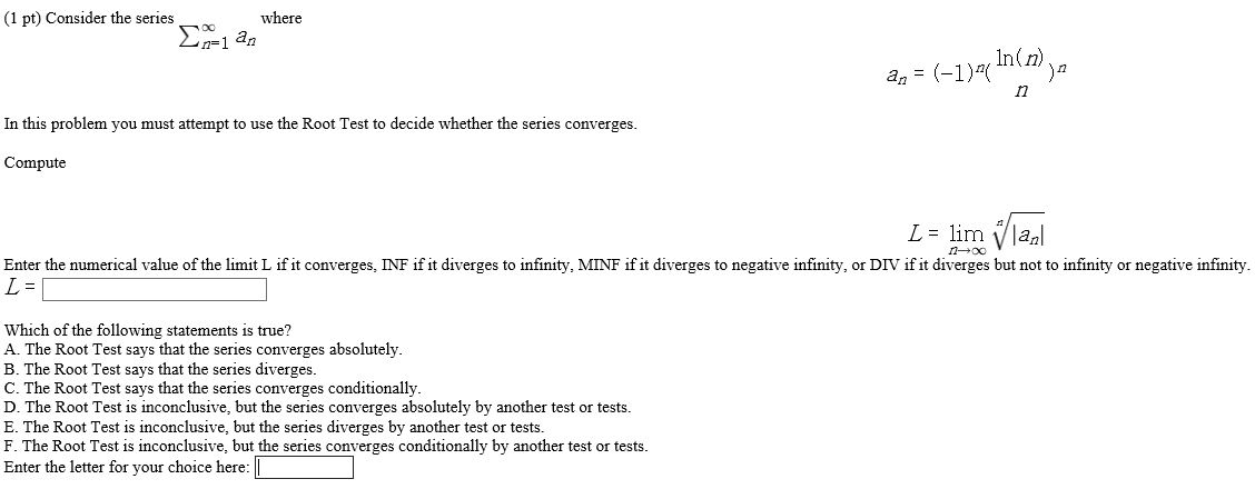 Solved Consider the series In this problem you must attempt | Chegg.com