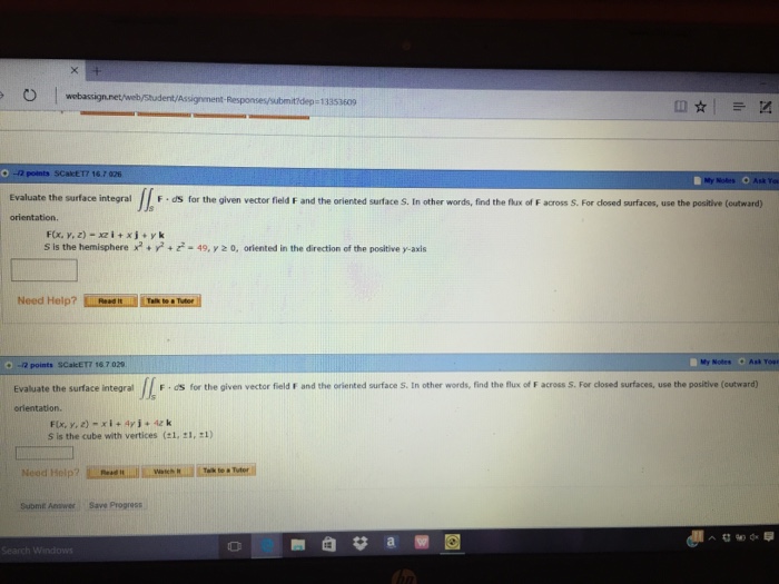 Solved Evaluate the surface integral double integral_S F. dS | Chegg.com