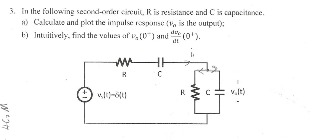 Solved In the following second-order circuit, R is | Chegg.com