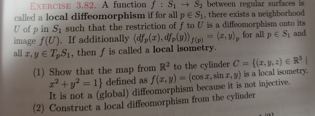 Solved EXERCISE 3.82. A function f : S1 → S2 between regular | Chegg.com