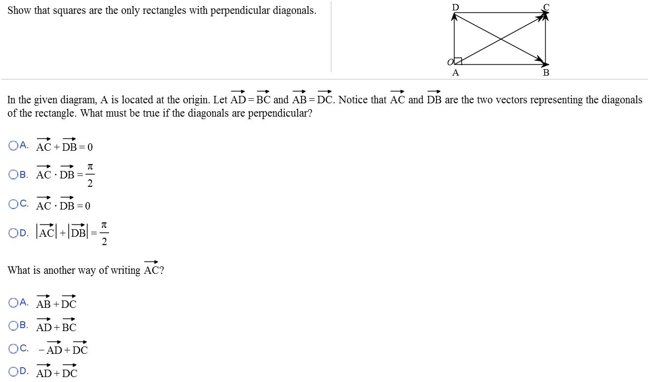 Solved Show that squares are the only rectangles with | Chegg.com