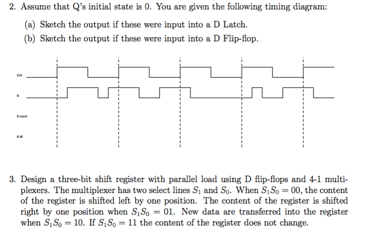 Solved Assume that Q's initial state is 0. You Me given the | Chegg.com