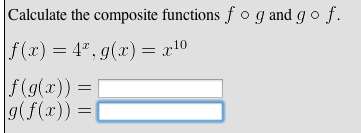 Solved Calculate the composite functions f degree g and g | Chegg.com