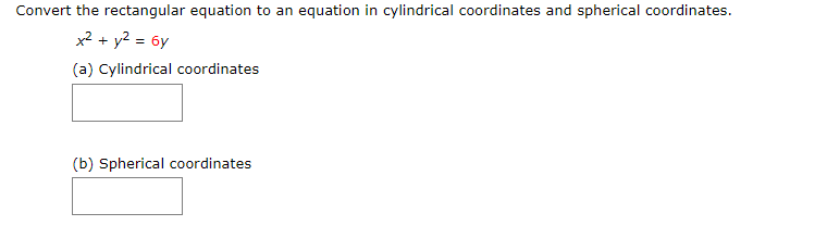 Solved Convert the rectangular equation to an equation in | Chegg.com