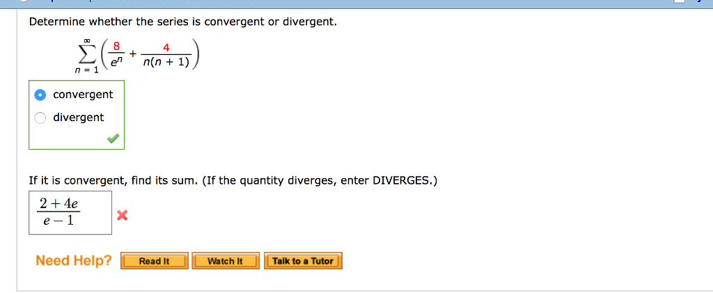 Solved Determine whether the series is convergent or | Chegg.com