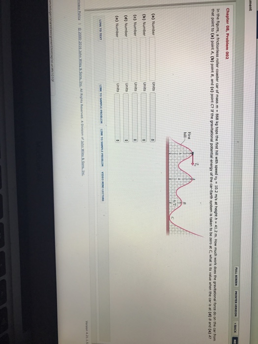 Solved PRINTER VERSION Chapter 08, Problem 002 In the | Chegg.com