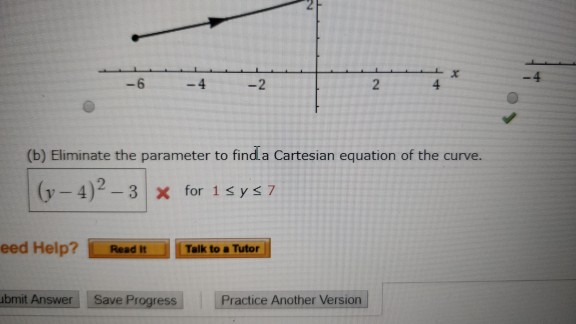 Solved O 1/2 points | Previous Answers SCalcET8 10.1.007. | Chegg.com