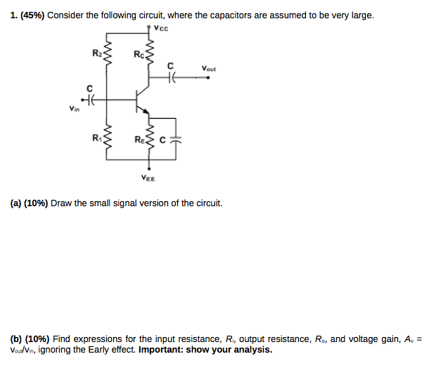 Solved: 1(45%) Consider The Following Circuit, Where The C... | Chegg.com