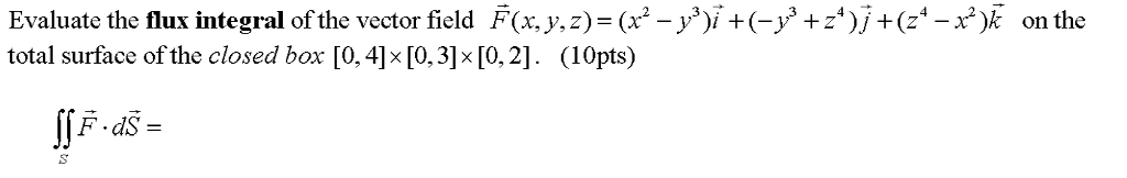Solved Evaluate the flux integral of the vector field | Chegg.com