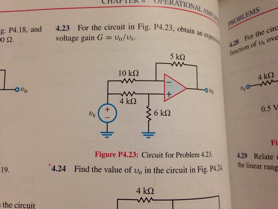 Solved For the circuit in Fig. p4.23, obtain an expression | Chegg.com