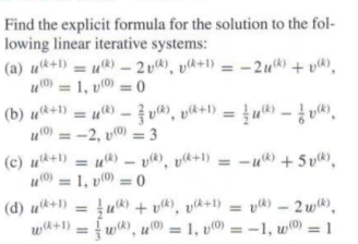 Solved Find the explicit formula for the solution to the | Chegg.com