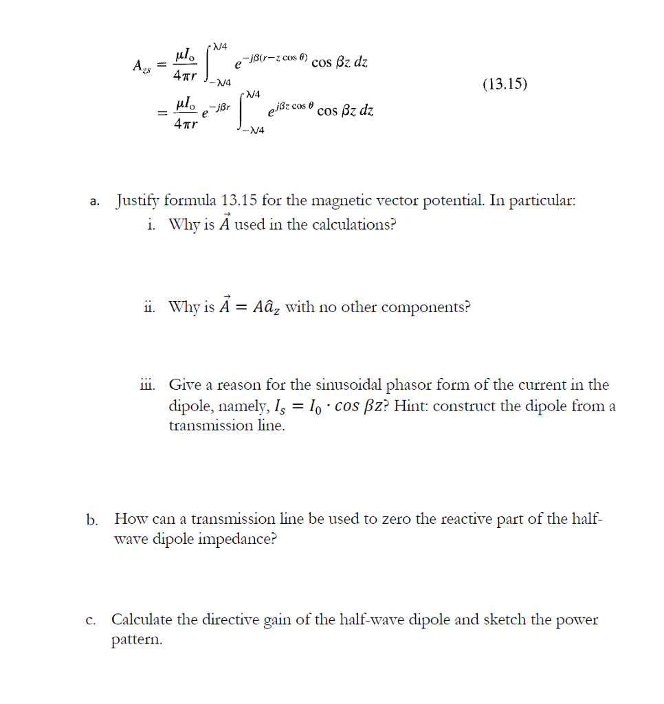 Solved Electromagnetics homework. Book: Elements of | Chegg.com