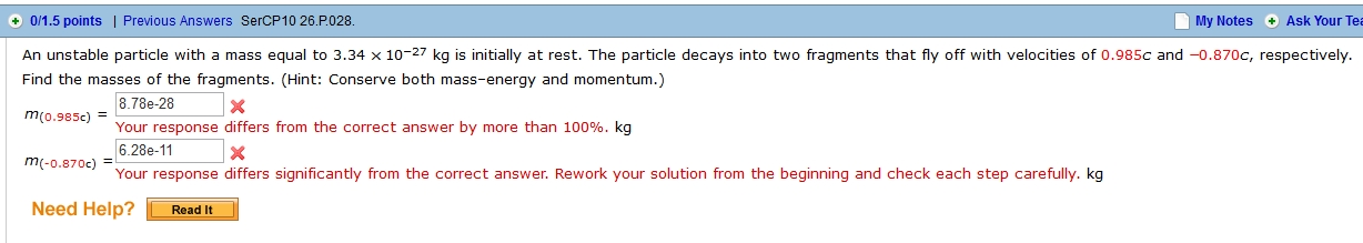 Solved An unstable particle with a mass equal to 3.34x10^27 | Chegg.com