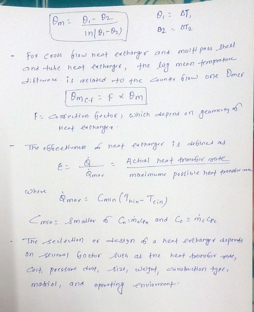inl) one Omcf Actual heat trans-G(roate しmin ( lhin- | Chegg.com