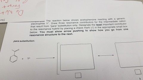 Solved The reaction below shows acetophenone reacting with a | Chegg.com