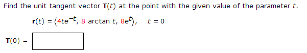Consider the given vector equation. r(t) = 5eti + | Chegg.com
