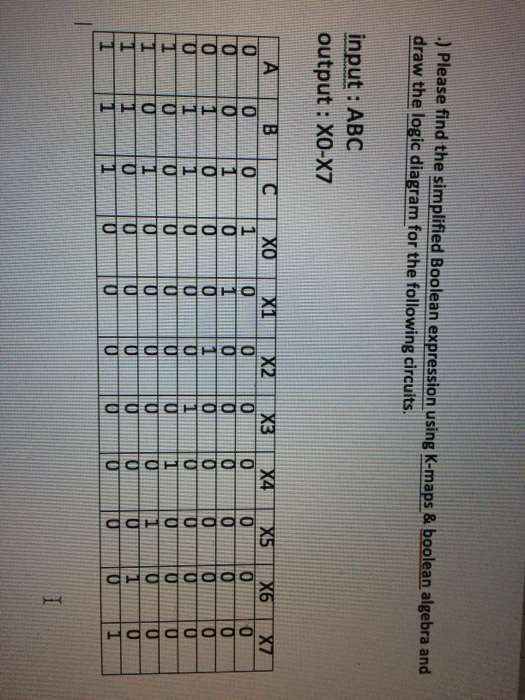 Solved Please Find The Simplified Boolean Expression Using 6904