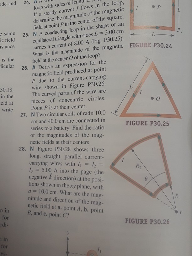 Solved loop with sides of lengl If a steady current / flows | Chegg.com